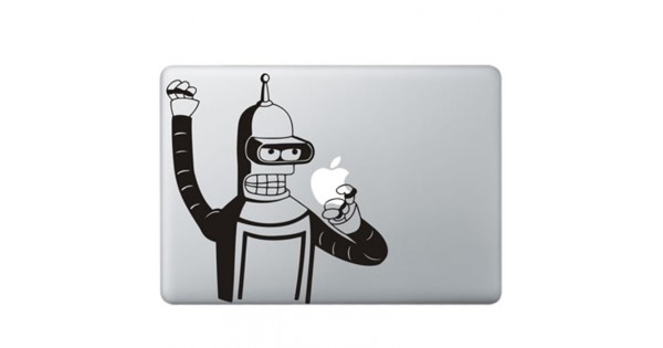 Futurama Bender (2) MacBook Sticker | Kongdecals