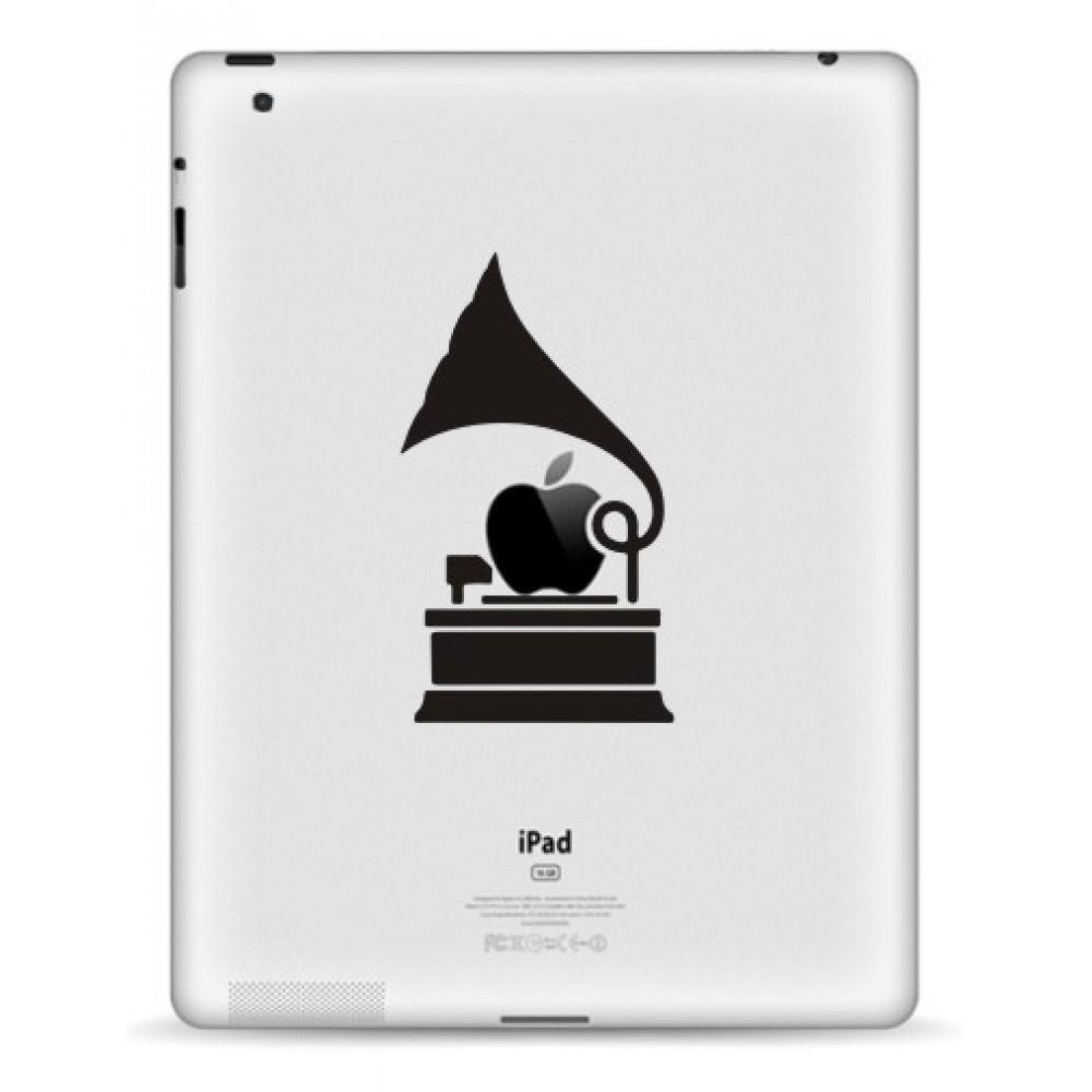 Grammofoon iPad Sticker | Kongdecals