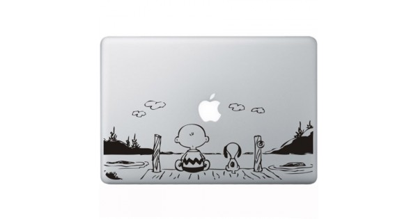 Snoopy en Charlie Brown MacBook Sticker | Kongdecals